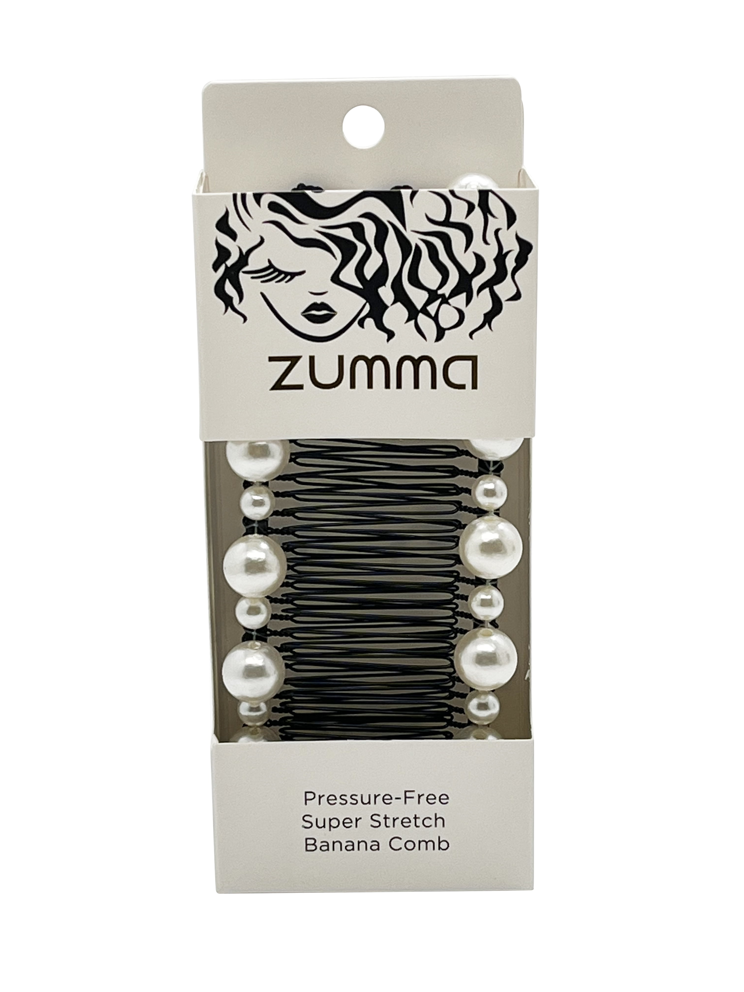 Zumma Non-Damaging Banana Comb for Women, Pearl - Walmart.com