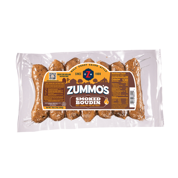 Zummo Meat Company Smoked Cajun Boudin Sausage,16 oz., 7 Count ...