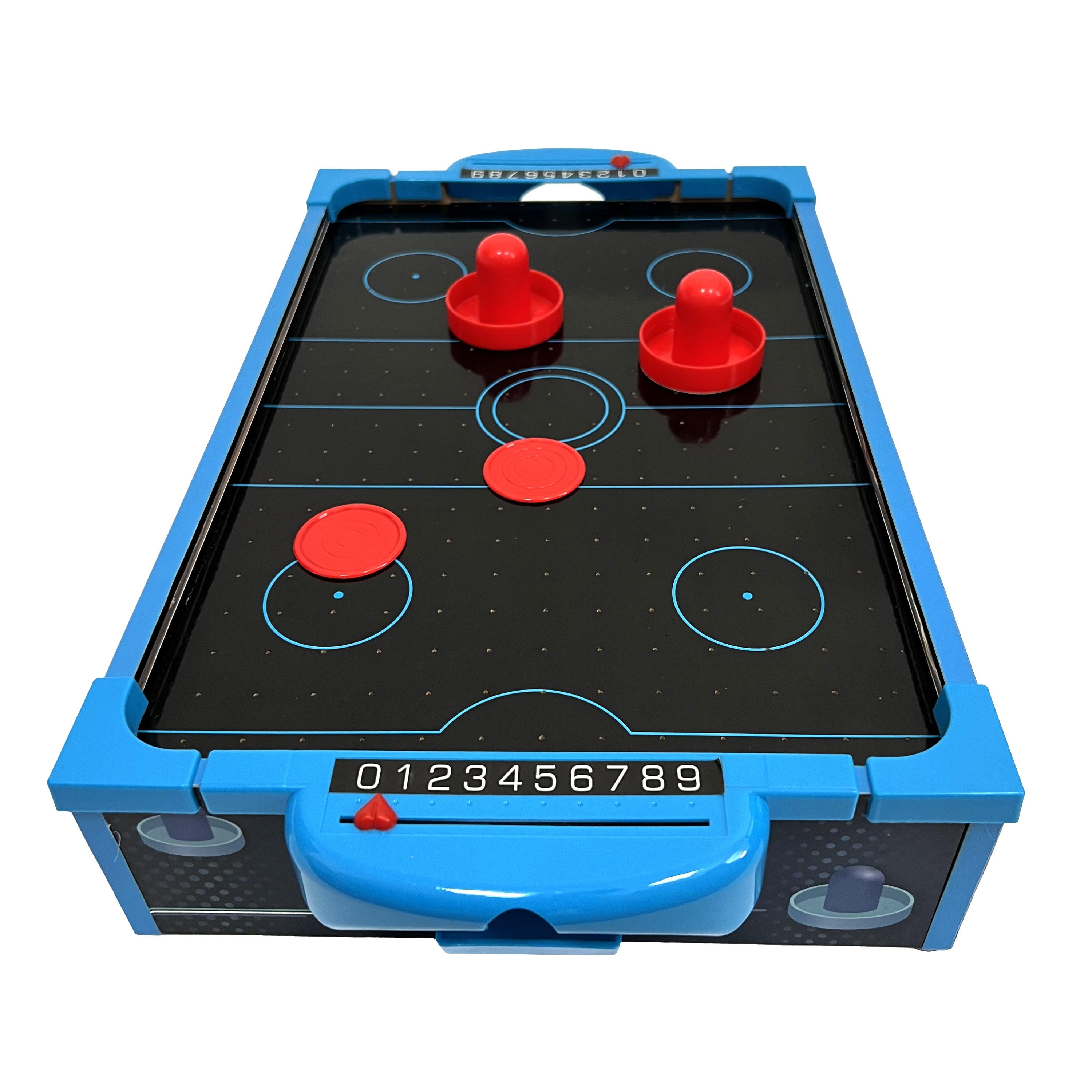 Zummy Retro Mini Arcade Toy Desktop LED Air Hockey Pucks Game - Walmart.com