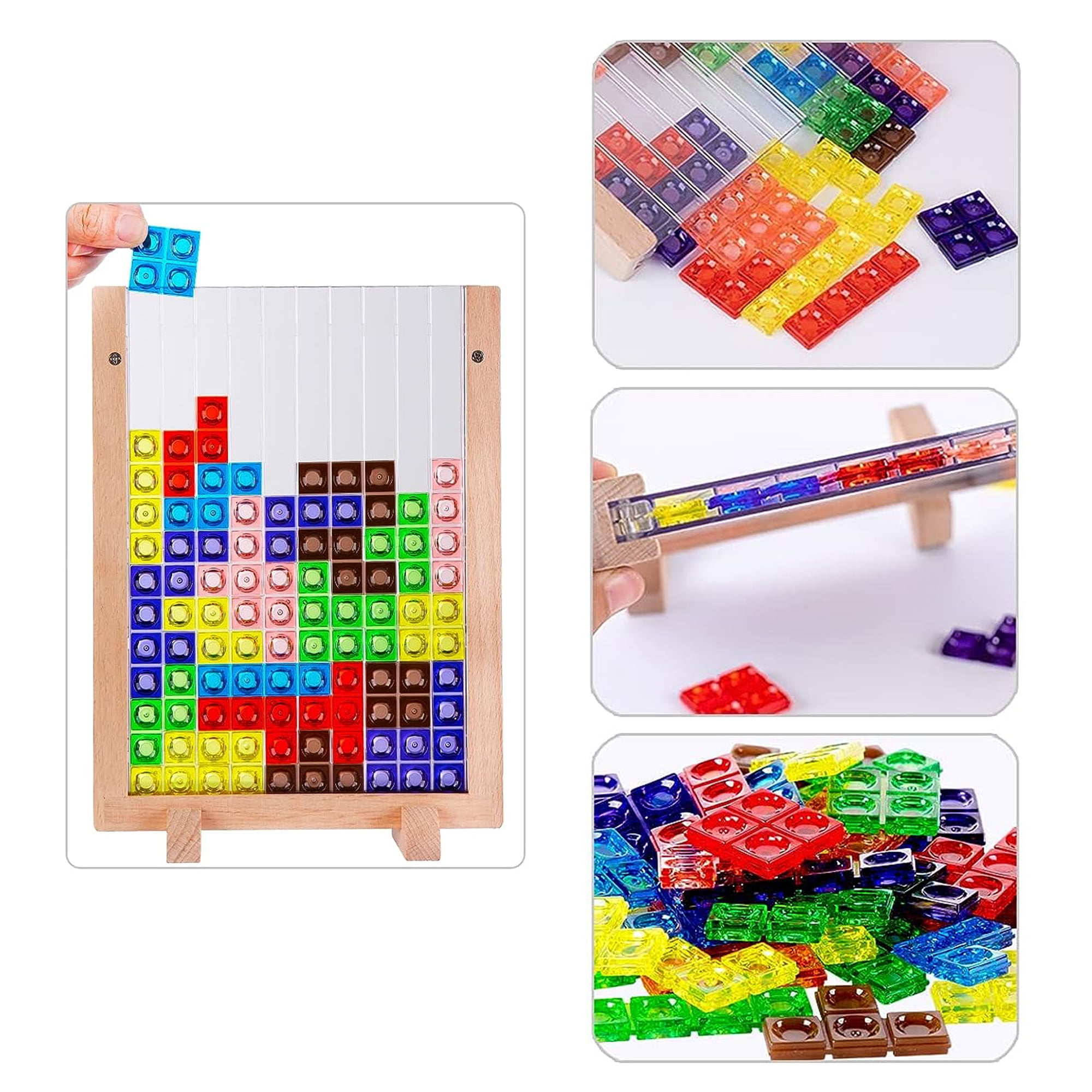 Zummy Wooden Transparent Brain Teasers Blocks Puzzle Brain Teasers Toy ...