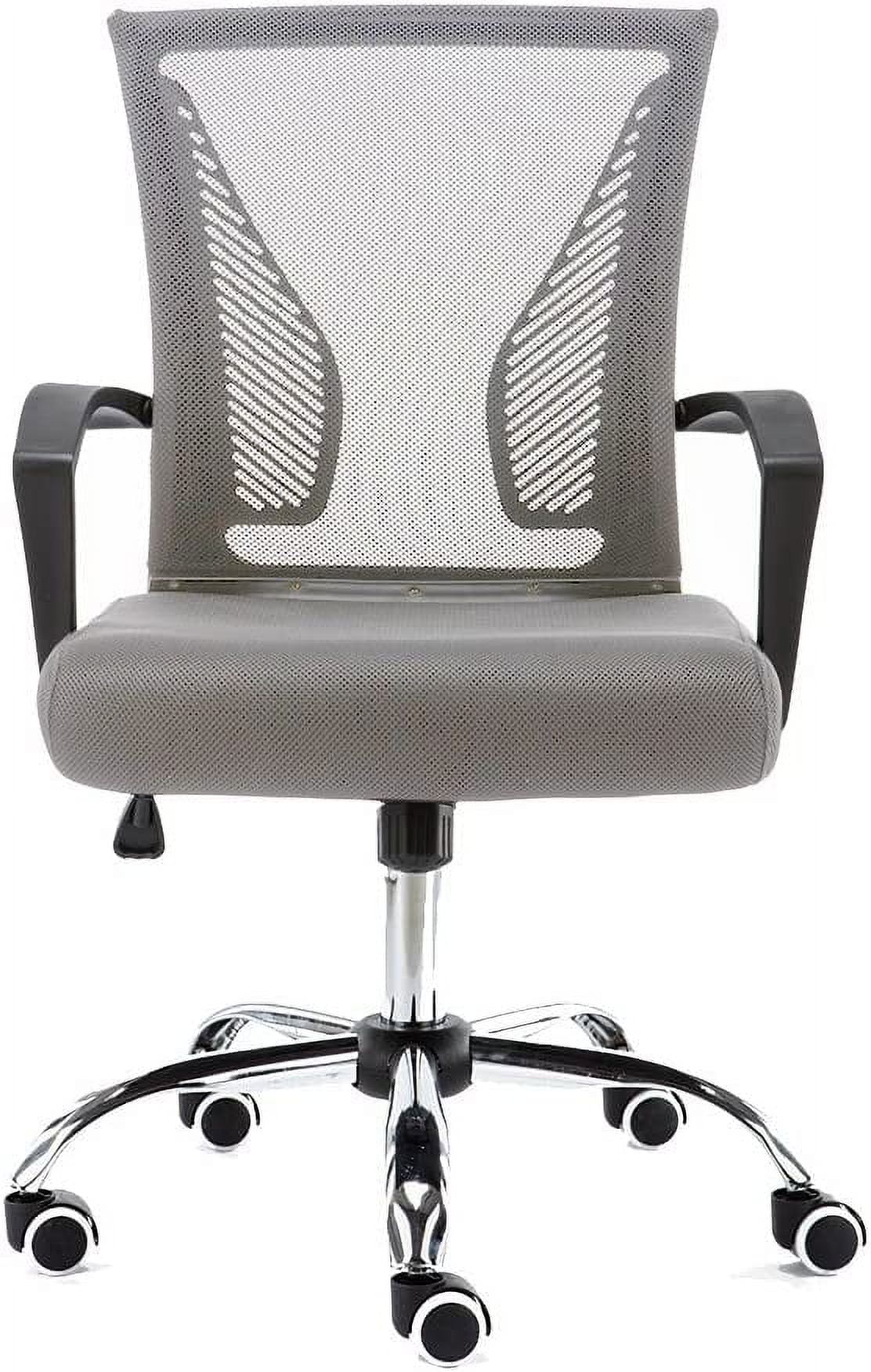 Zuna Mid-Back Office Task Chair - Ergonomic Back Supporting Mesh Back ...