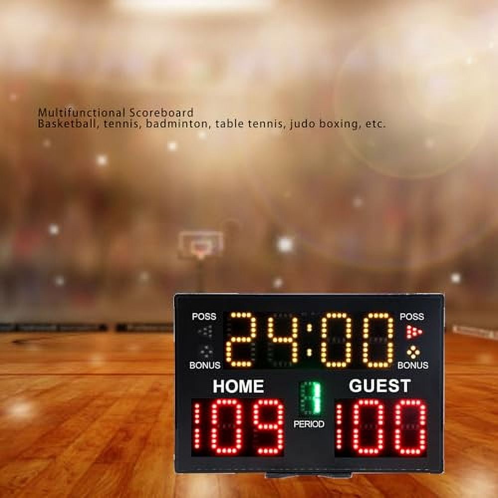 Zunate Digital Basketball Scoreboard, Multisport Indoor Tabletop ...