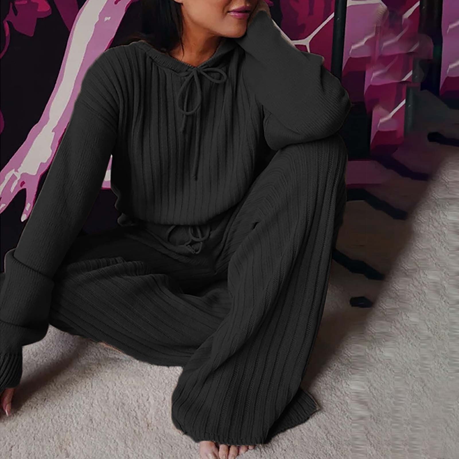 Zunfeo Women Tracksuit Set- Hoodies Pullover Loose Comfy Activewear ...