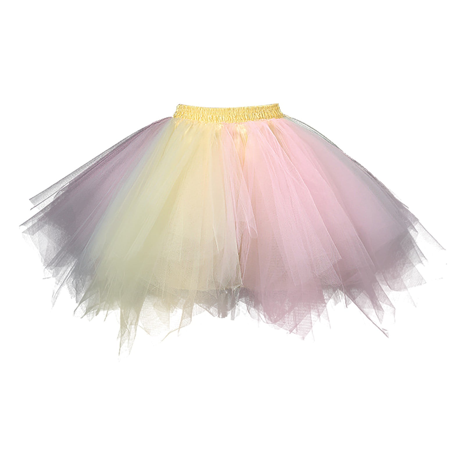 Zunfeo Womens Tutu Skirt Fashion Colorful Halloween Costumes Layered ...
