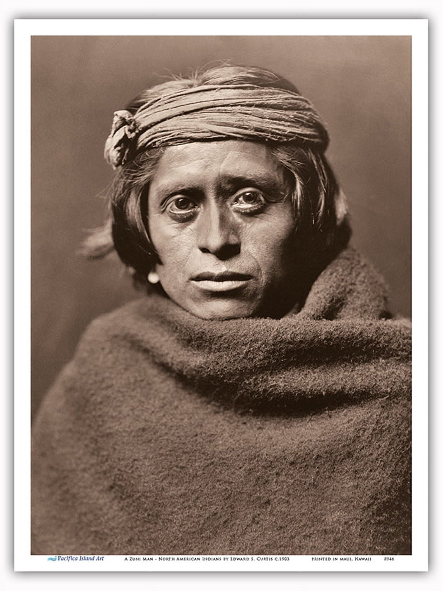 A Zuni Man - Pueblo New Mexico - The North American Indians - Vintage B ...