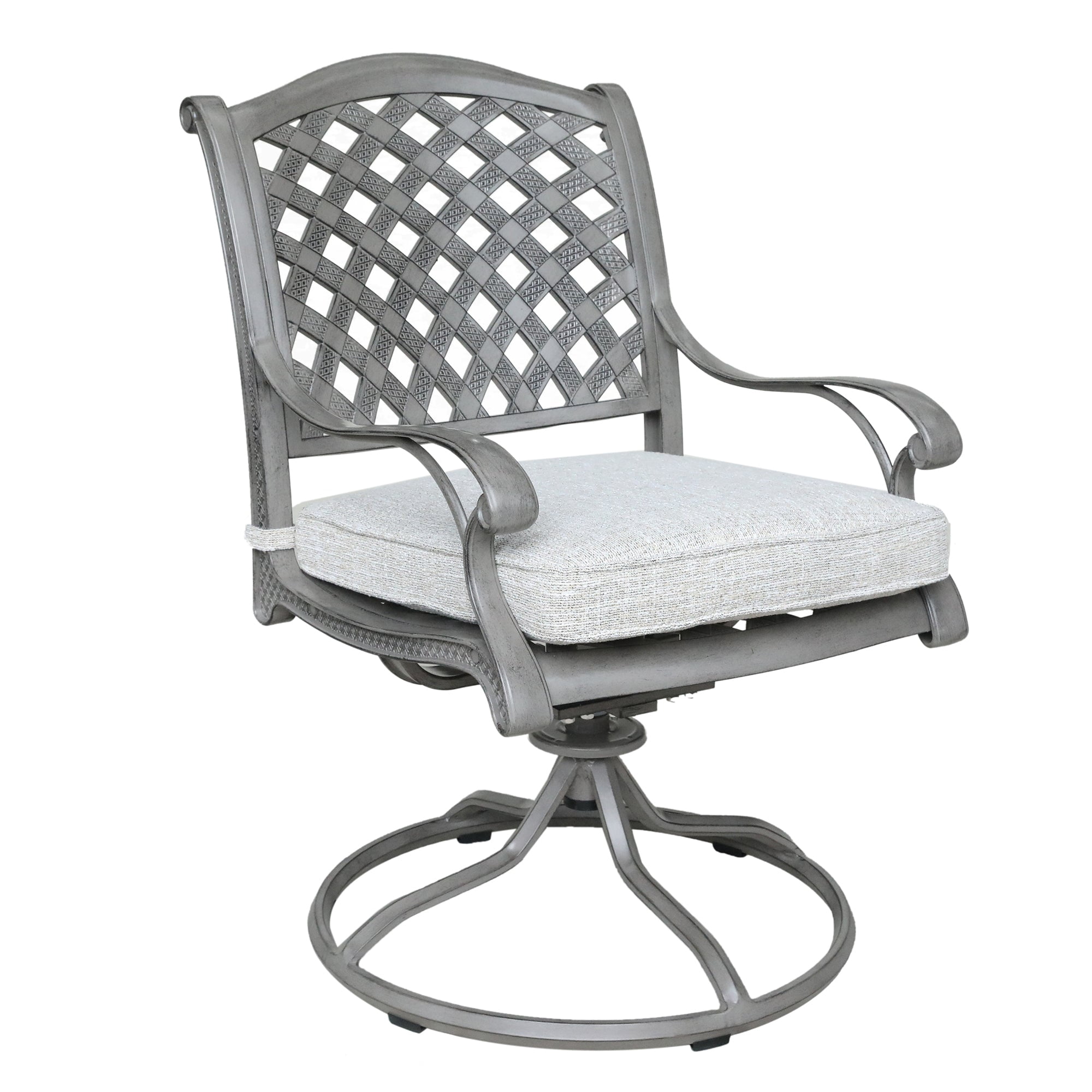 Zuni Outdoor Aluminum Swivel Rocker Chairs (Set of 2) - Sandstorm ...