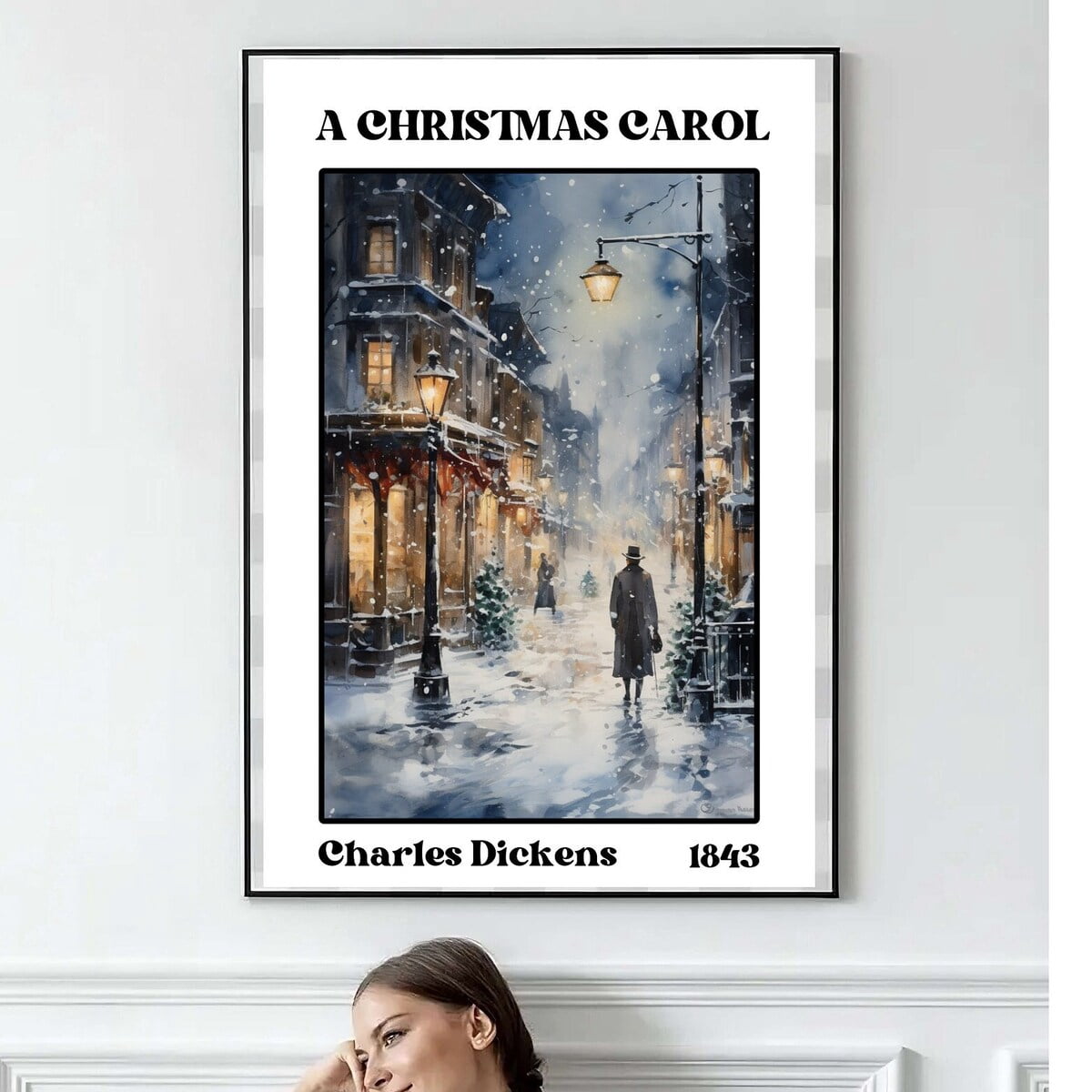 Zuno A Christmas Carol Print Decor Charles Dickens Art Gift Scrooge ...