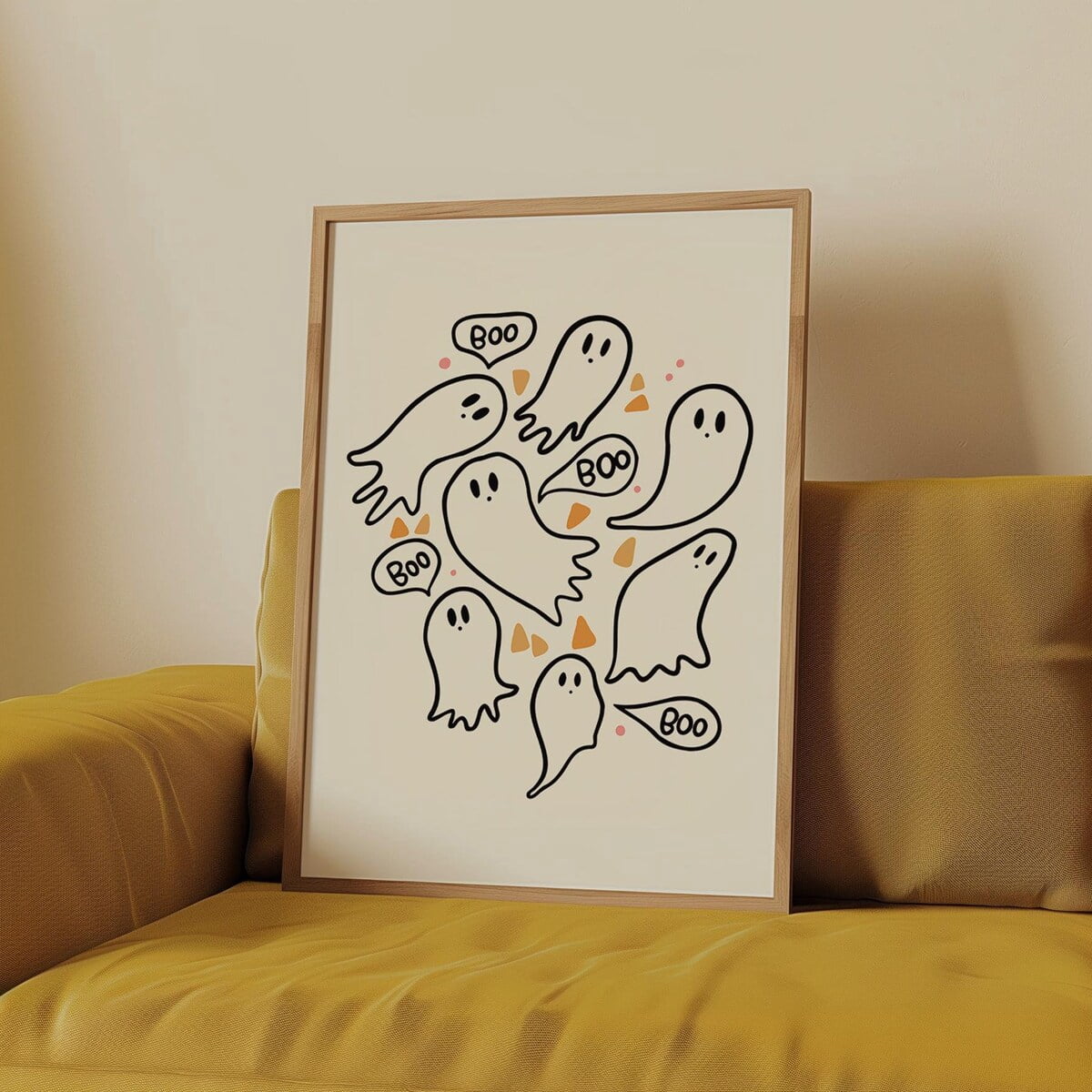 Zuno Cute Ghost Print, Halloween Prints, Halloween Printables, Cute ...