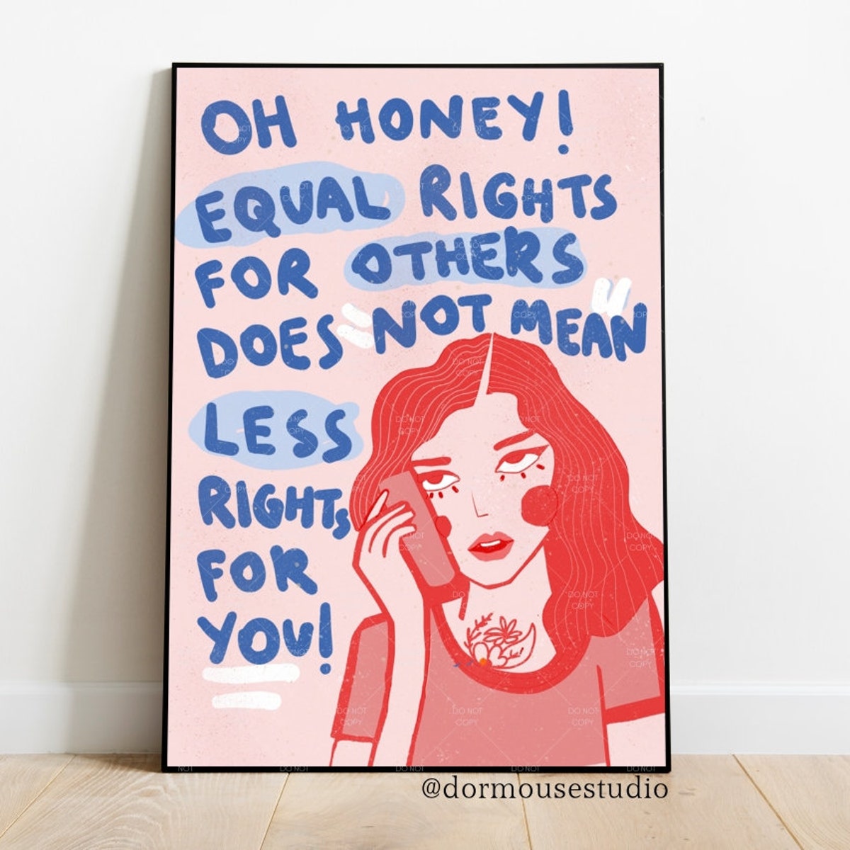 Zuno Equality Poster Equal Rights Art Print Retro Home Decor Blm ...