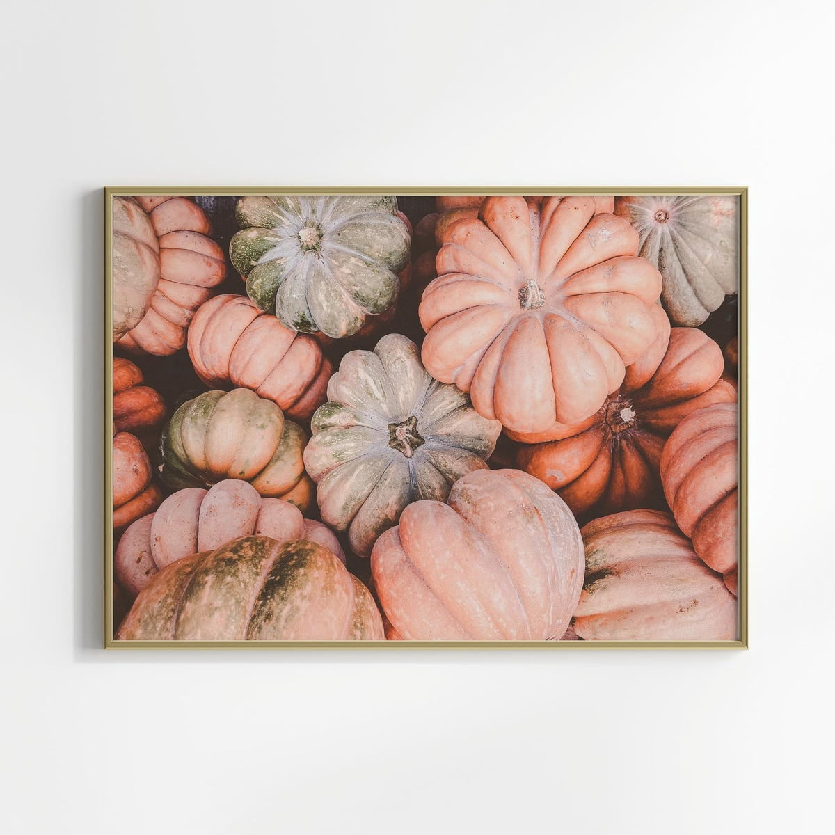 Zuno Fall Pumpkins Wall Art, Autumn Horizontal Print, Printable ...