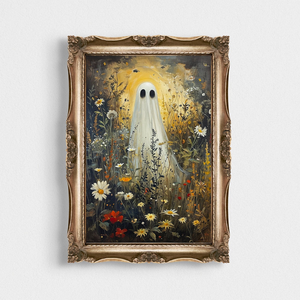 Zuno Ghost Flower Poster Dark Romantic Presence In The Forest Creepy ...