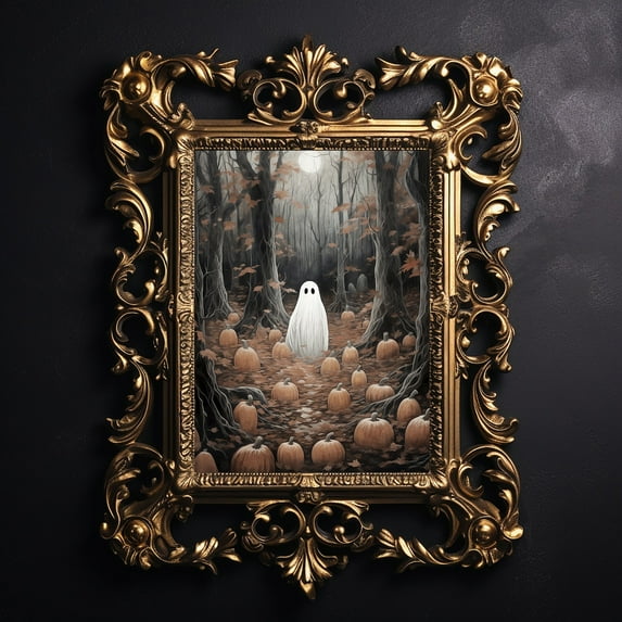 Zuno Ghost In The Woods With Pumpkins, Dark Academia, Horror Cottage ...