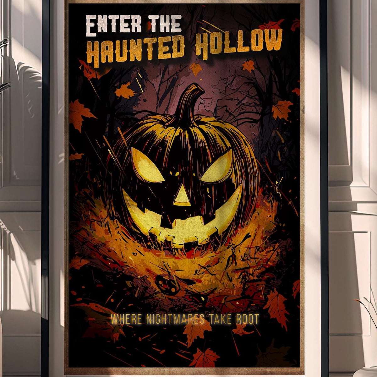 Zuno Jack O Lantern Halloween Poster - Spooky Retro Wall Art - Pumpkin ...