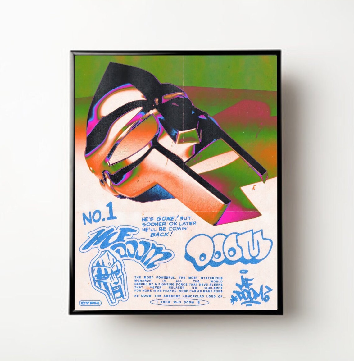 Zuno MF Doom, MF Doom Print, Trendy Poster, Music Poster, MF Doom ...