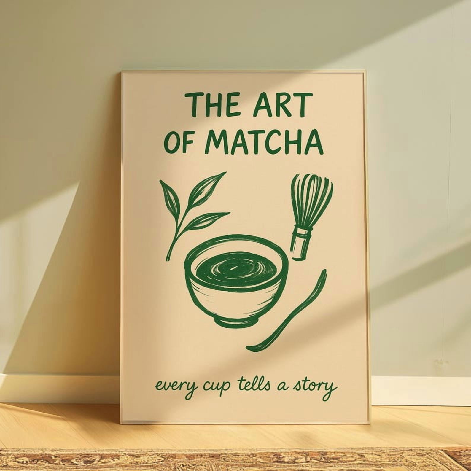 Zuno Matcha Art Print, Matcha Latte Art Print, Matcha Latte Poster ...