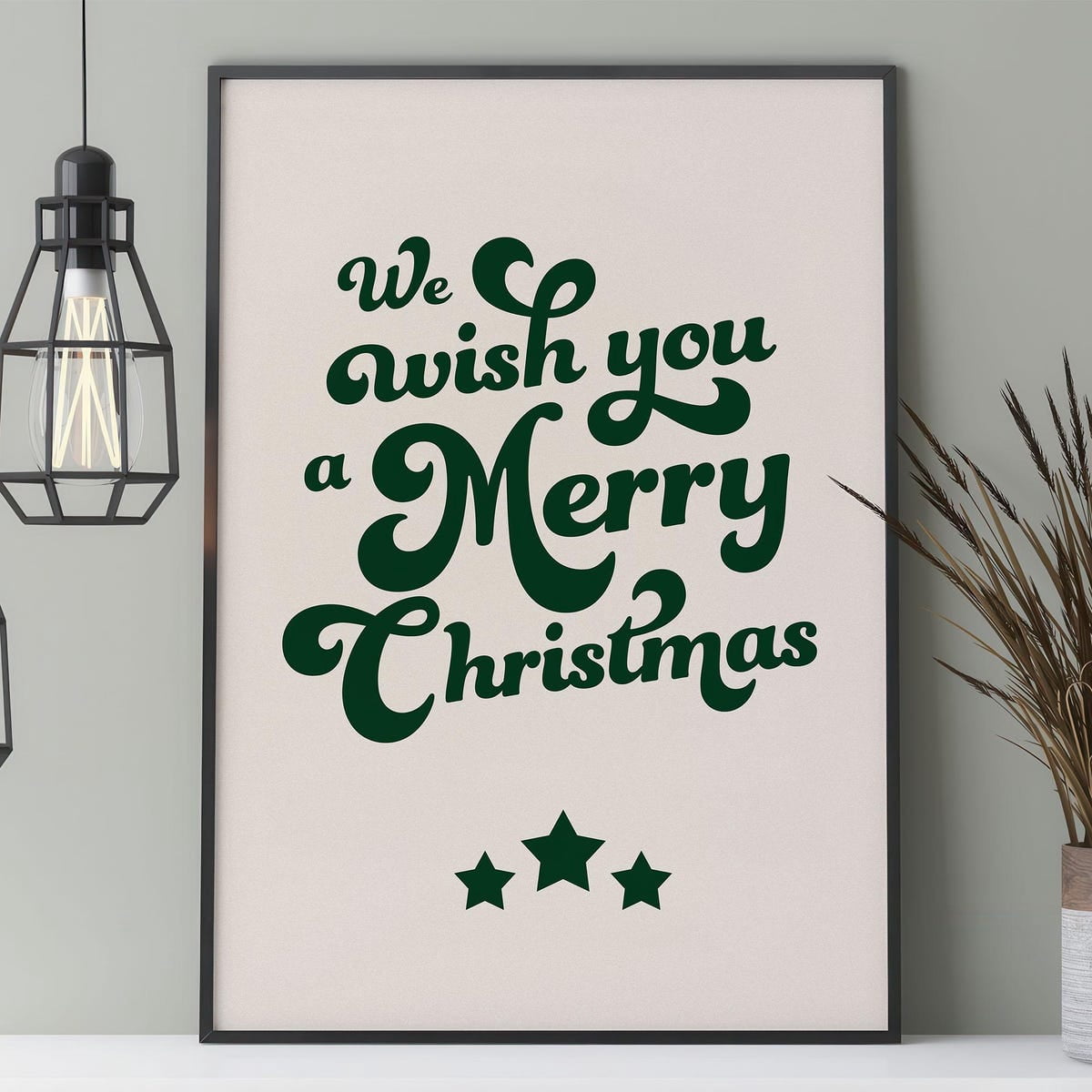 Zuno Merry Christmas Poster, Typography Poster With Christmas Message ...