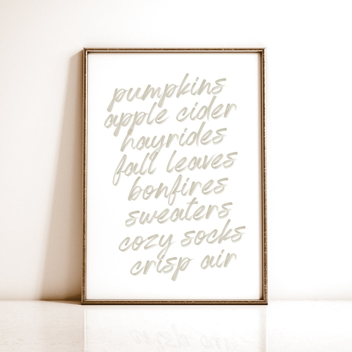 Zuno Neutral Fall Printable Wall Art, Modern Autumn Print, Beige Fall ...