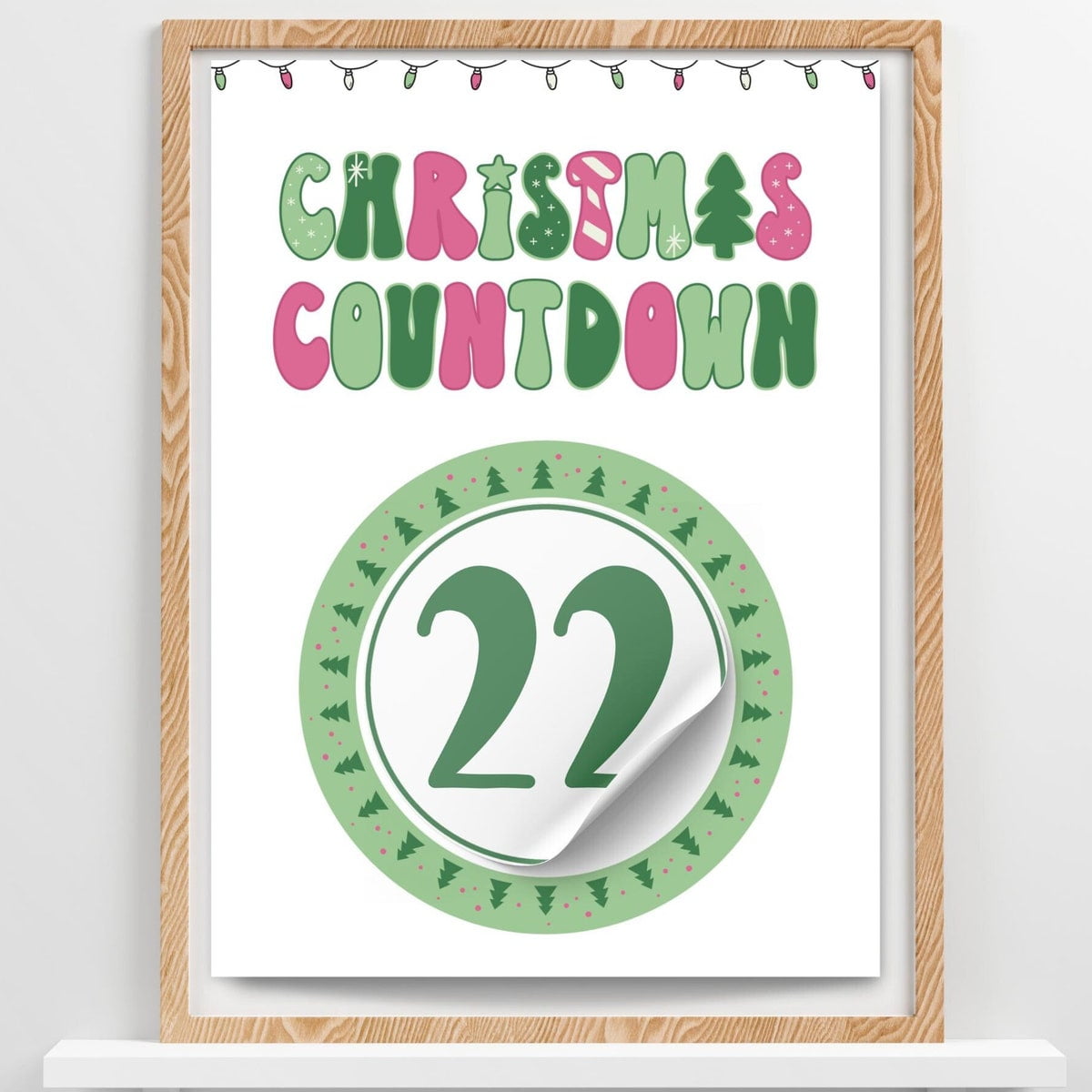 Zuno Printable Christmas Countdown Poster: Holiday Classroom Decor ...