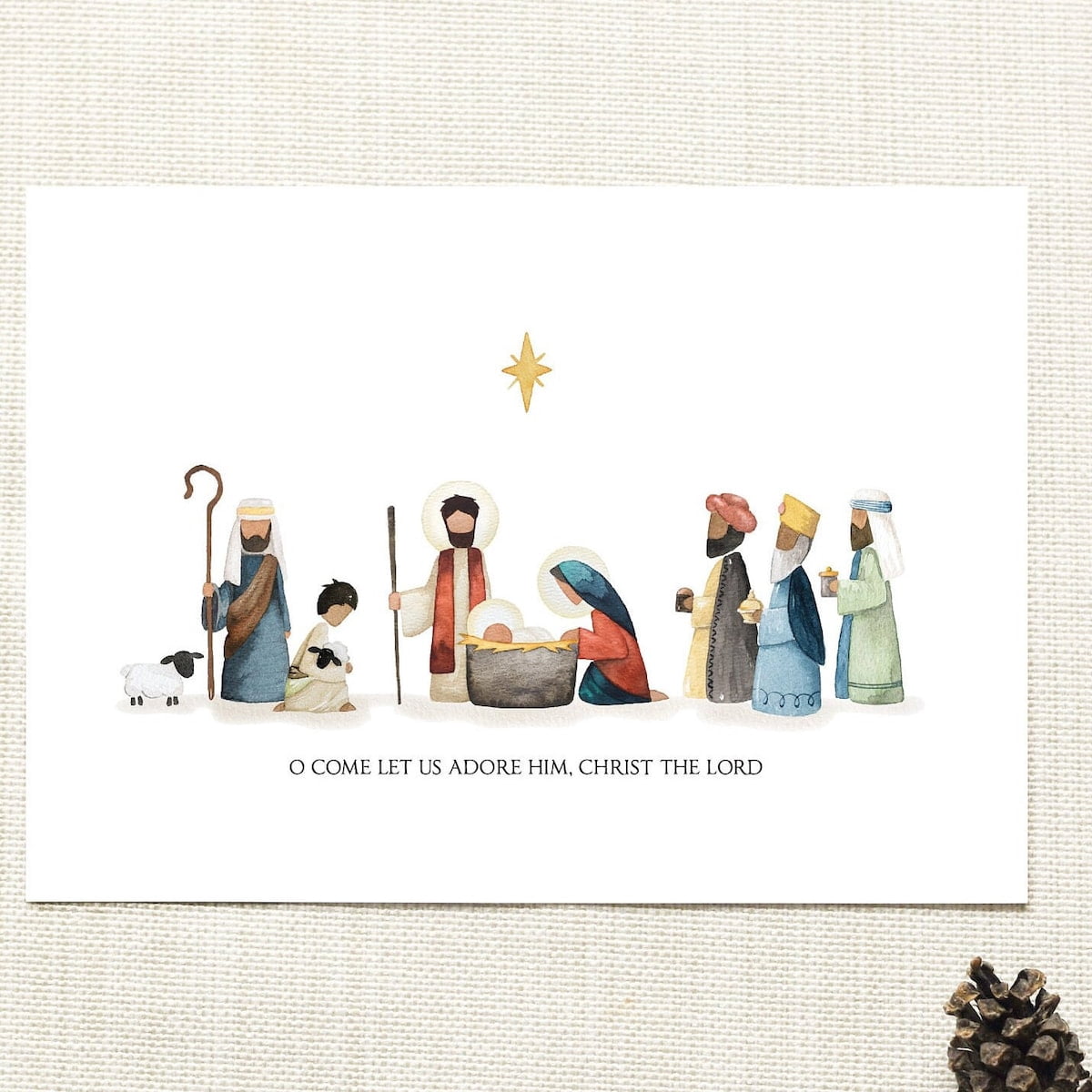 Zuno Printable Nativity Art Christmas Nativity Scene Birth Of Christ ...
