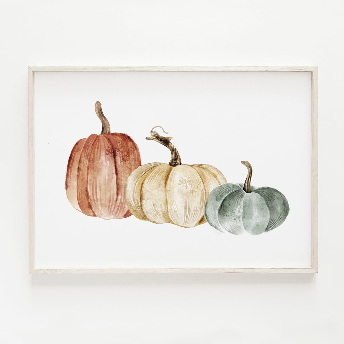 Zuno Pumpkin Watercolour Print, Fall Wall Art, Pumpkin Printable Wall ...