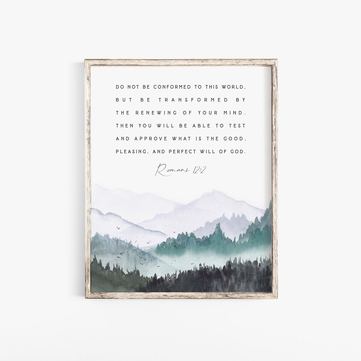 Zuno Romans 12:2 Do Not Be Conformed To This World Bible Verse Wall Art ...