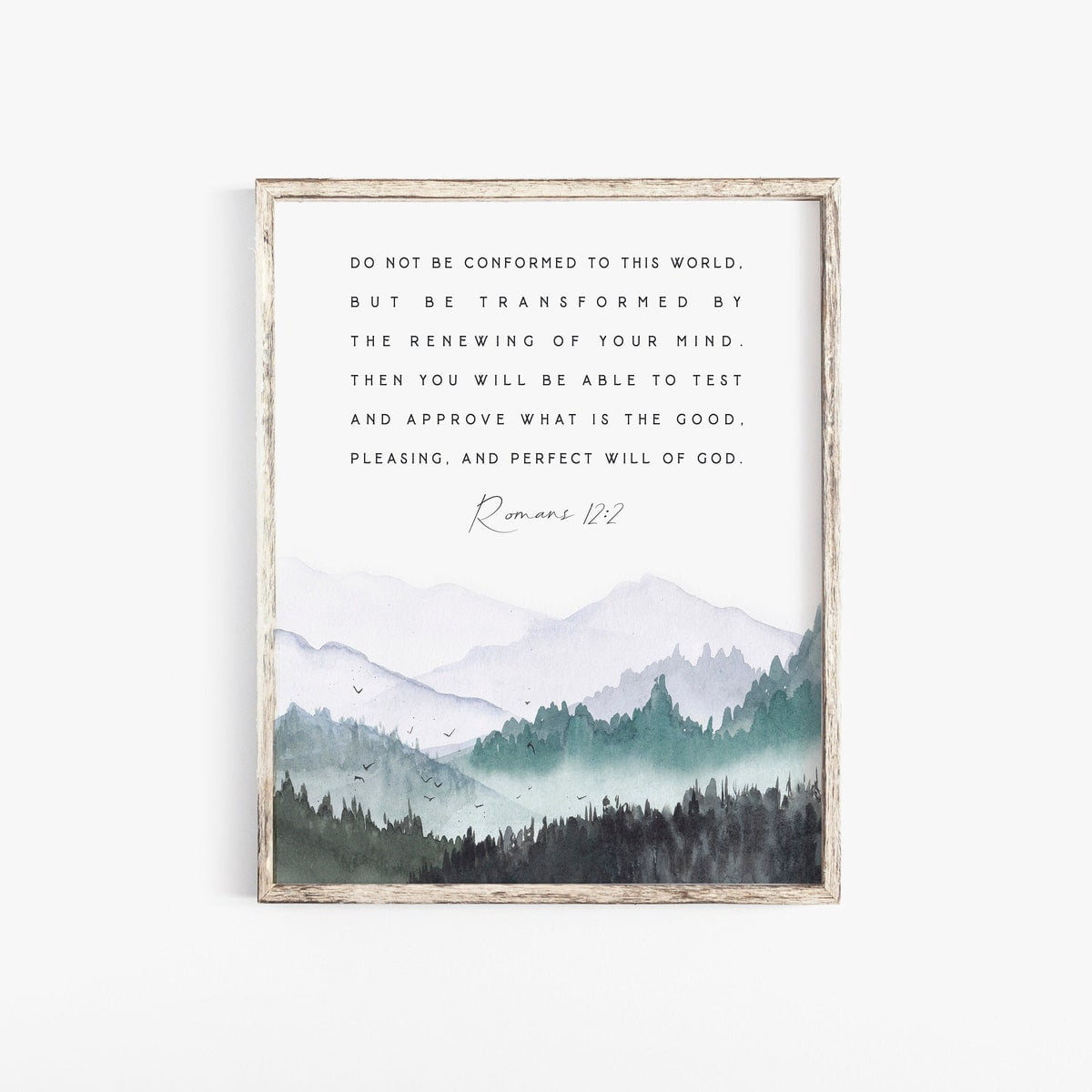 Zuno Romans 12:2 Do Not Be Conformed To This World Bible Verse Wall Art ...