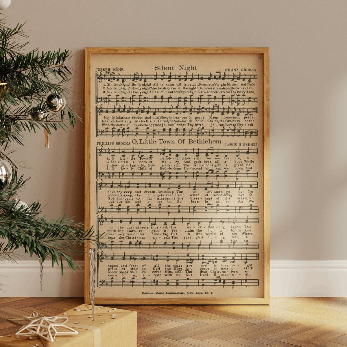 Zuno Silent Night Christmas Song Music Sheet, Christmas Song Poster ...