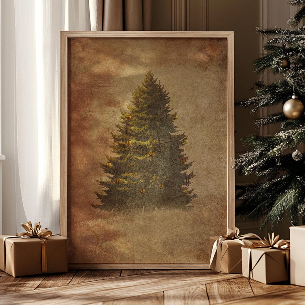 Zuno Studio Mcgee Christmas Tree Print, Viral Christmas Tree Art ...