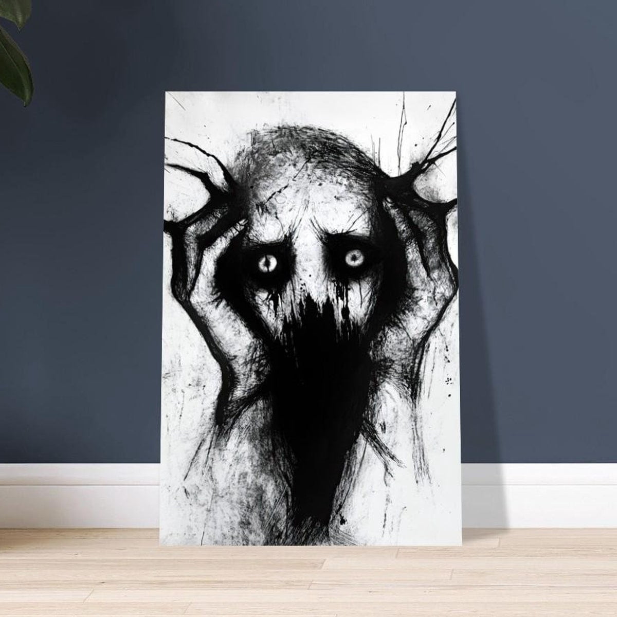 Zuno Tormented Soul - Horror Poster Print Black-And-White Art Dark ...