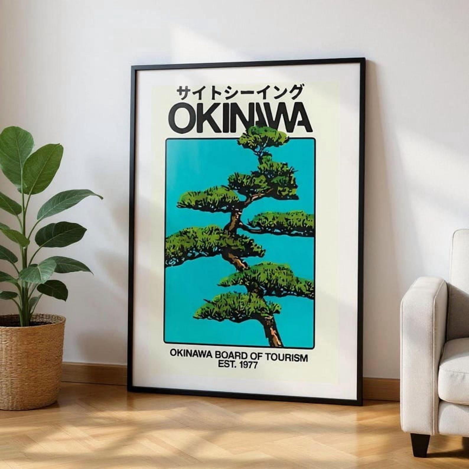 Zuno Vintage Okinawa Travel Poster – Retro Japanese Tourism Art Print ...