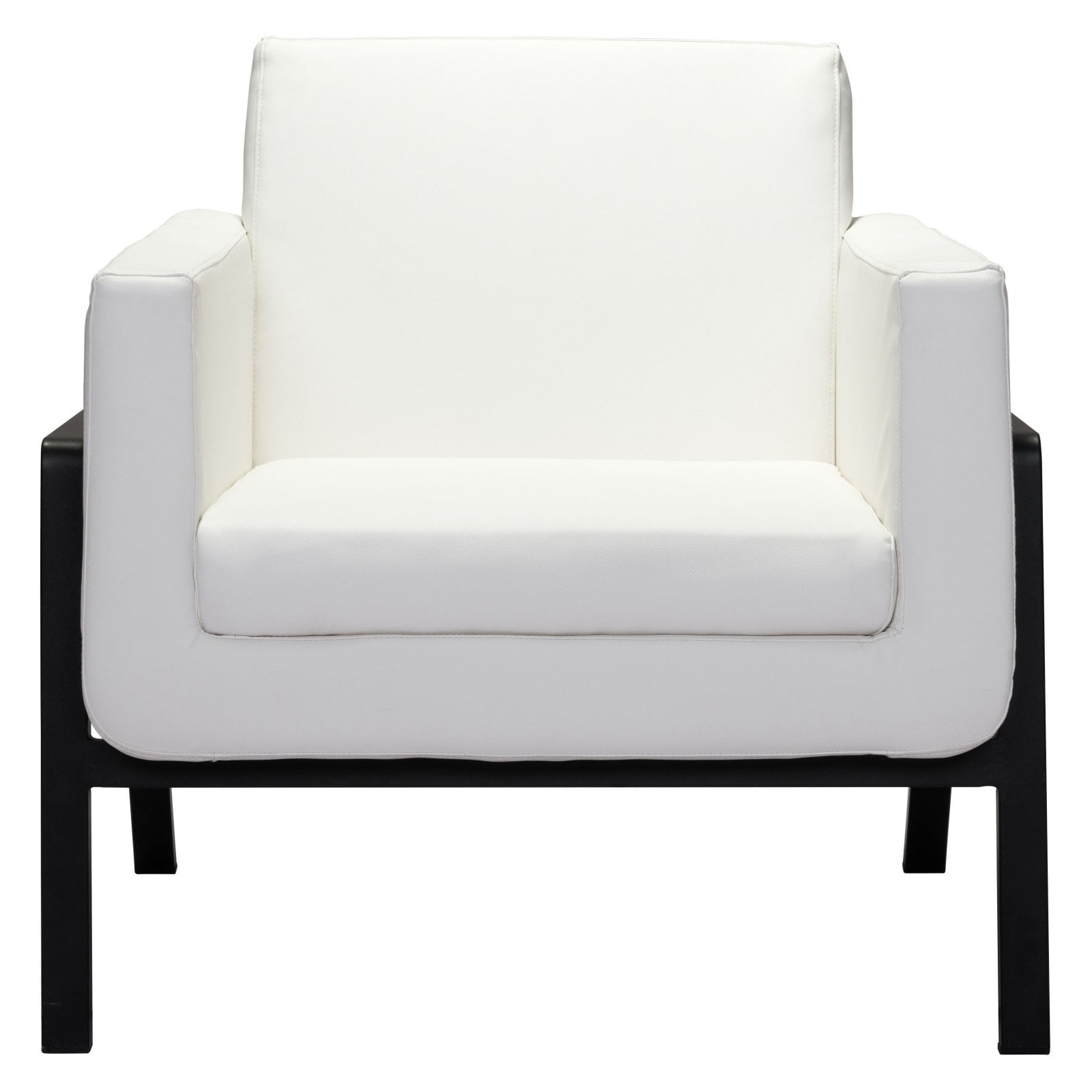 Zuo® Modern Homestead Lounge Chair, White/Black - Walmart.com