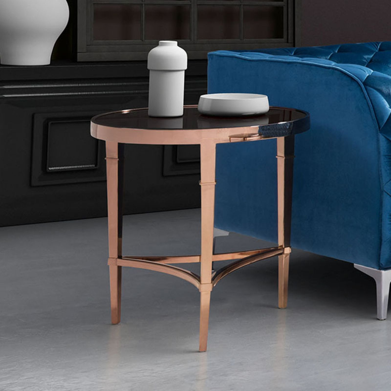 Zuo Modern Elite Rose Gold & Black Side Table - Walmart.com