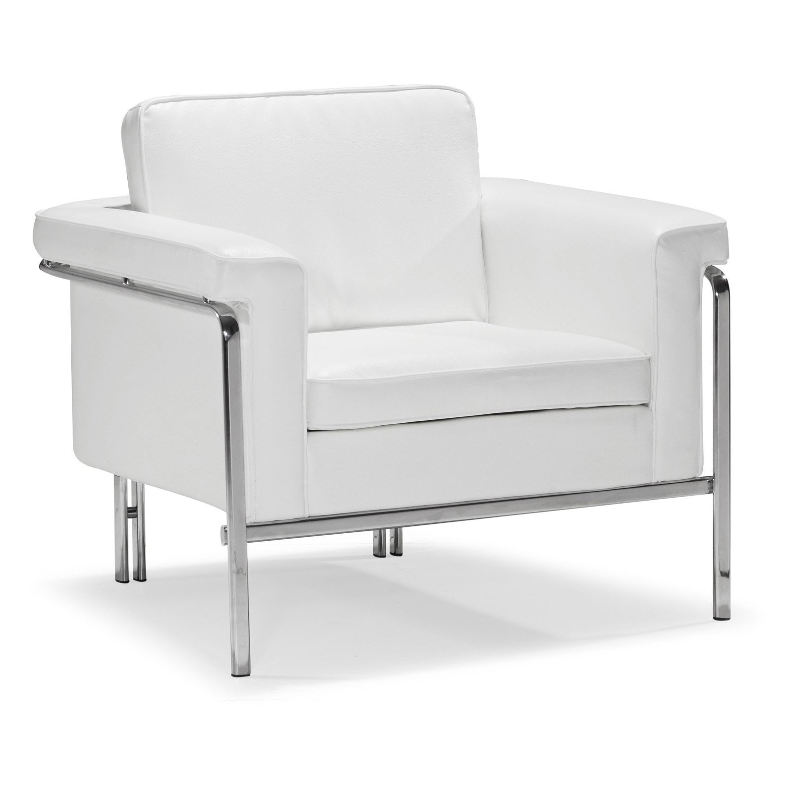 Zuo Singular Arm Chair White - Walmart.com