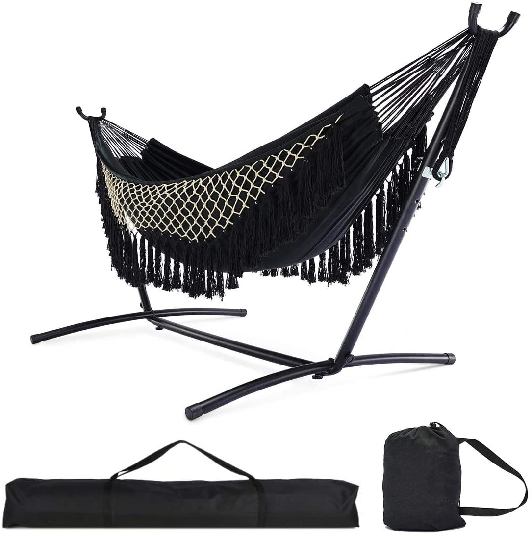 Zupapa Hammock with Stand 2 Person Heavy Duty, Portable Hammock with ...