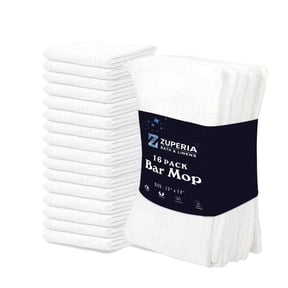 Mainstays 6-Piece Bar Mop Kitchen Towel Set, White - Walmart.com