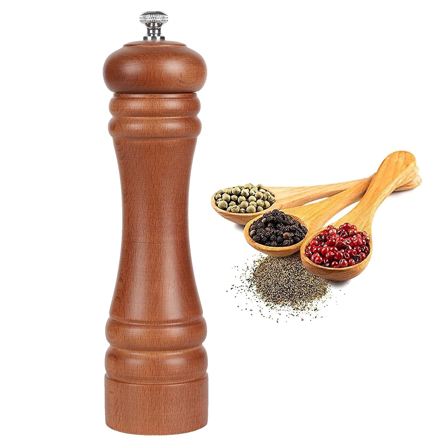 Zupora Wooden Pepper Grinder Mill Manual Salt Grinders Fine Grinding ...