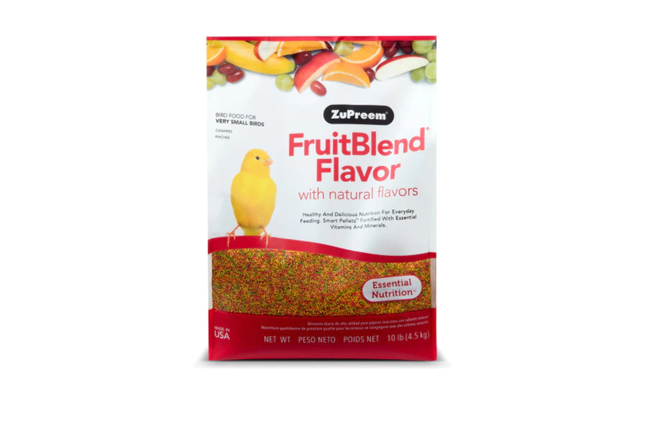 Zupreem Fruit Blend Very Small Bird Food Pellets 10lb - Walmart.com