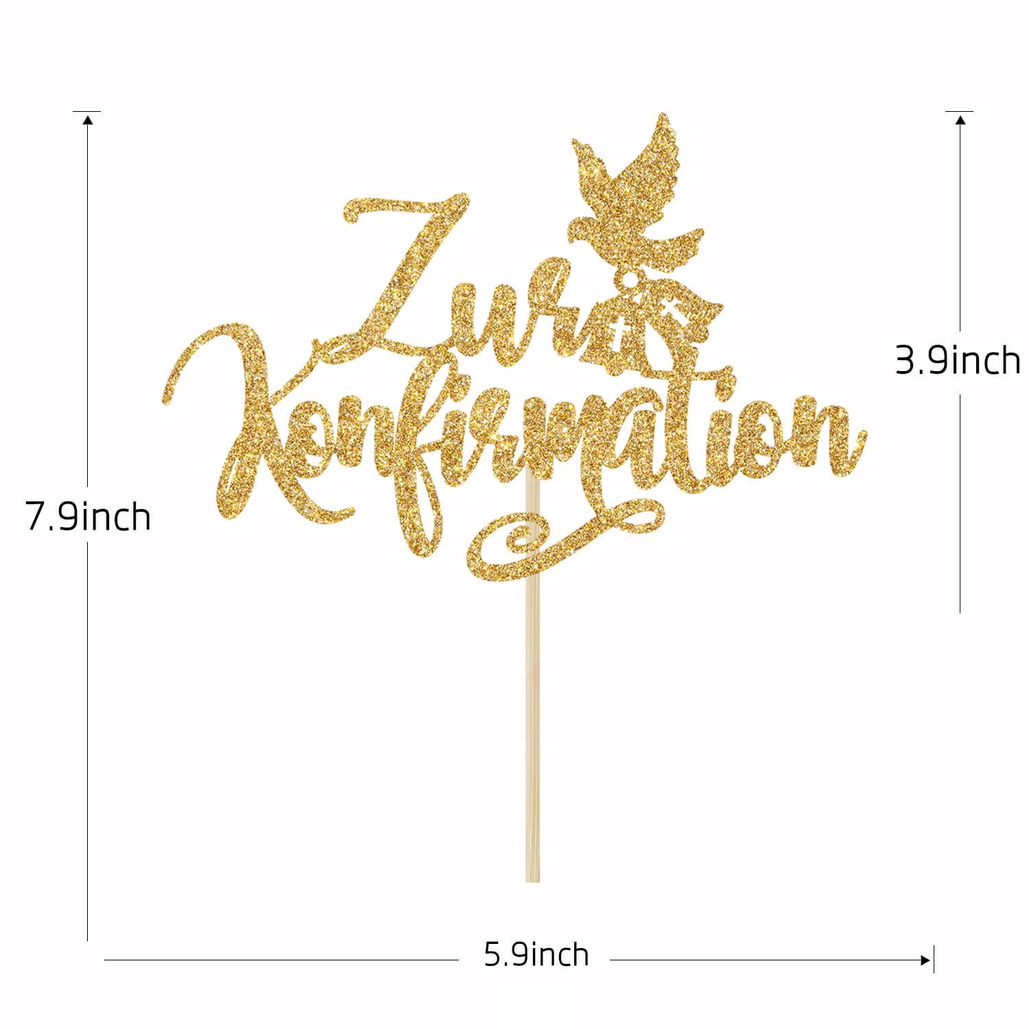 Zur Konfirmation Cake AJH3 Topper, Holy Confirmation Decorations, On ...