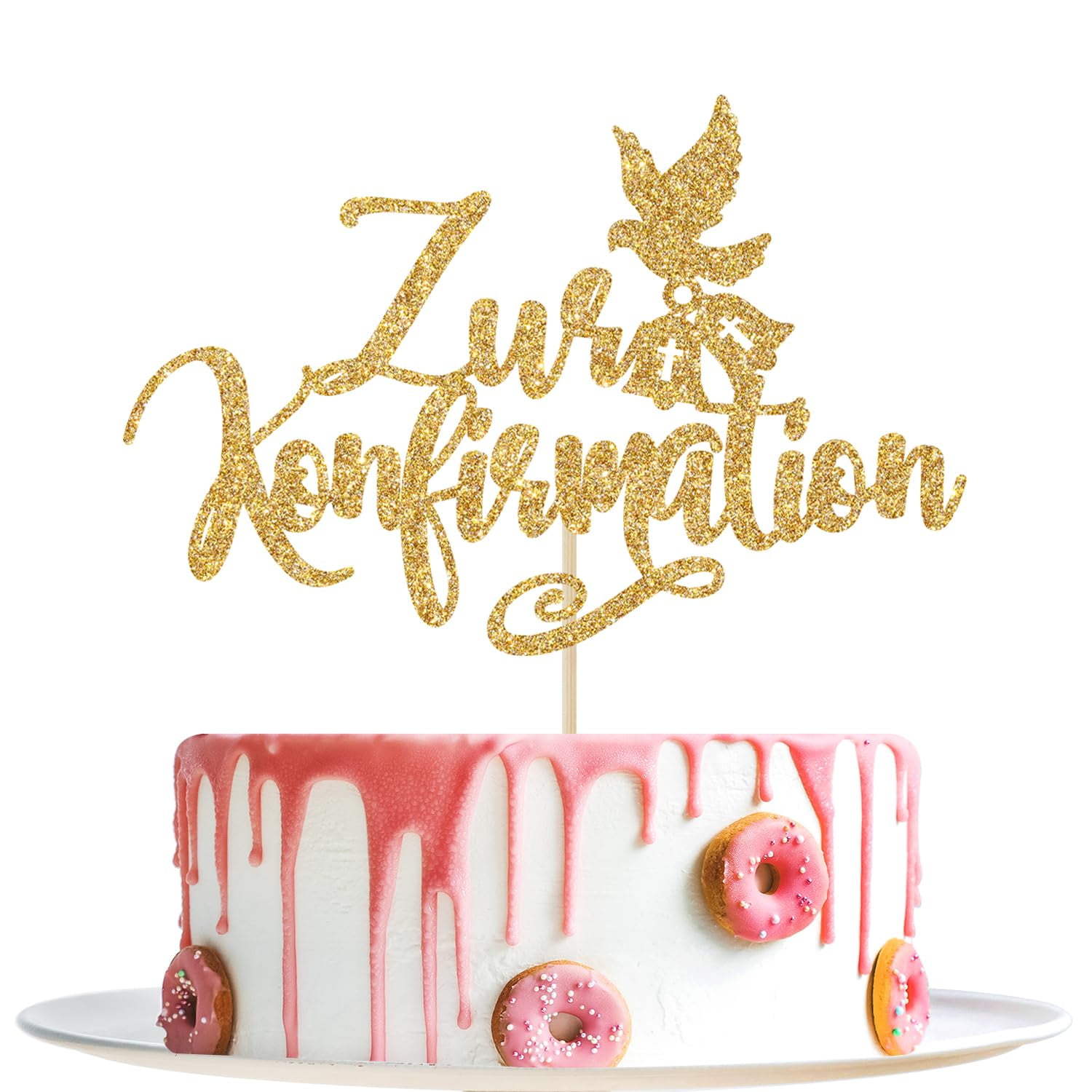 Zur Konfirmation Cake Topper, Holy Confirmation Decorations, H2FSDOn ...