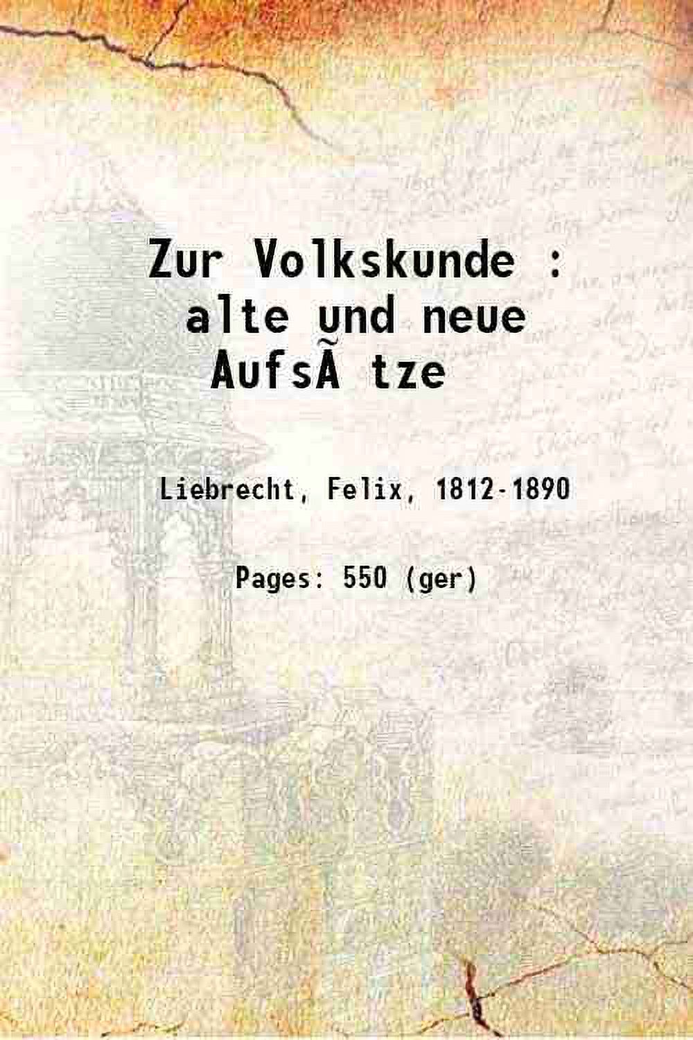 Zur Volkskunde Alte und neue Aufsätze 1879 - Walmart.com