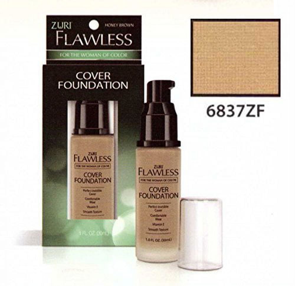 Zuri Flawless Cover Foundation, 6837ZF Tender Brown, 1 Oz. - Walmart.com