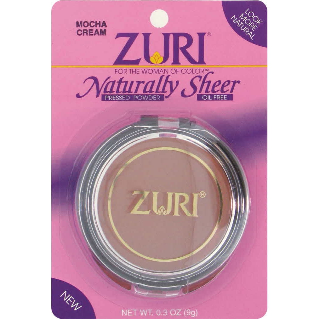 Zuri Naturally Sheer Pressed Powder, Oil Free, Mocha Cream,Pack of 6 ...