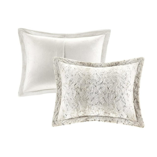 Zuri Snow Leopard Faux Fur Comforter Set, Belen Kox - Walmart.com
