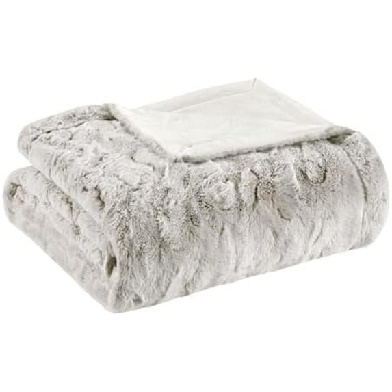 Zuri Soft Plush Luxury Oversized Faux Fur Throw Animal Stripes Design ...