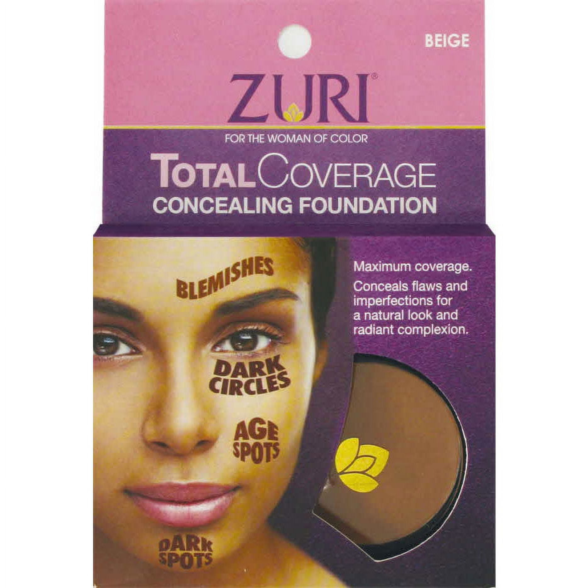 Zuri Total Coverage Concealing Foundation Beige,Pack of 6 - Walmart.com