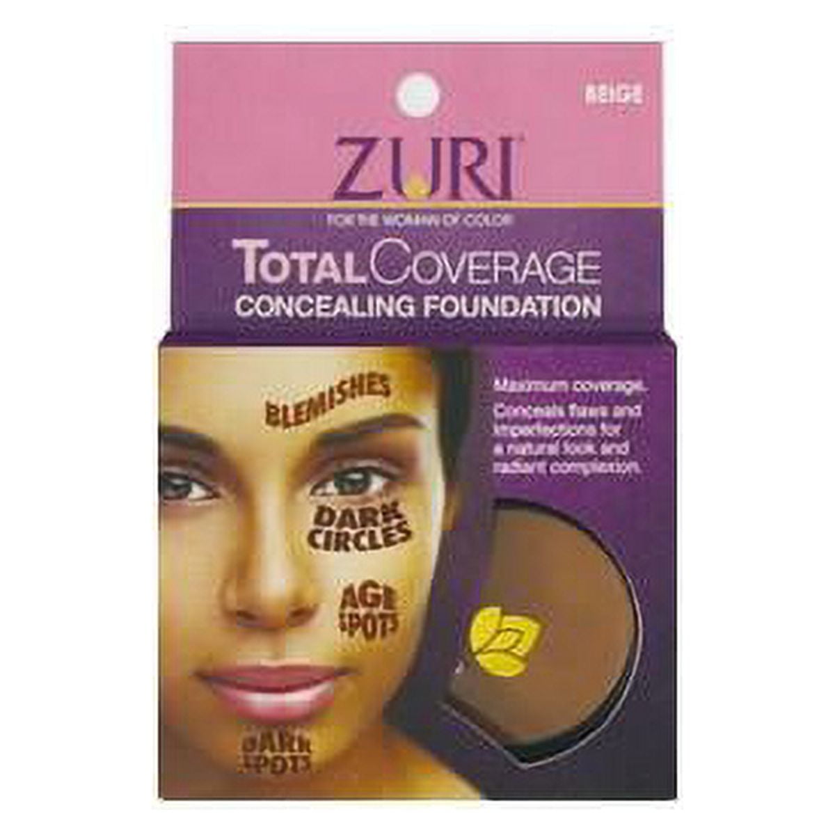 Zuri Total Coverage Concealing Foundation Beige - Walmart.com