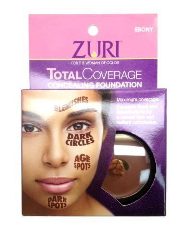 Zuri Total Coverage Concealing Foundation - Ebony - Walmart.com