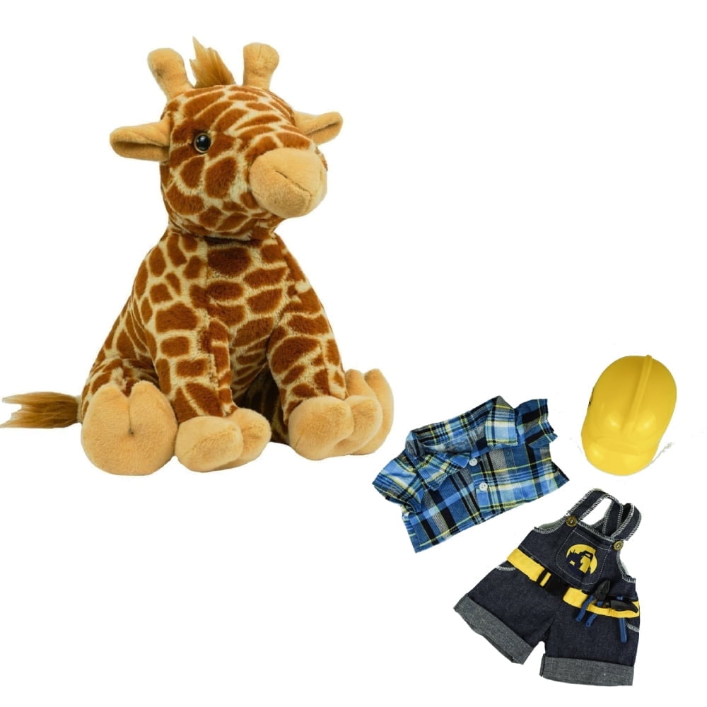 Zuri the Giraffe 16" Stuffed Animal Plush in Construction Worker ...