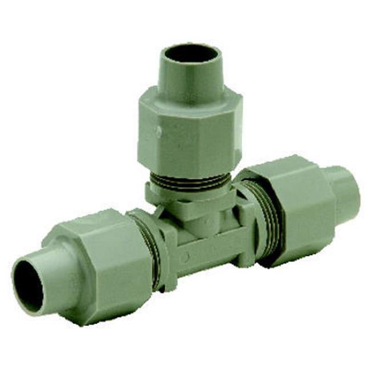 0.38 x 0.38 x 0.38" Copper Tube Size Compression Tee Zurn Pipe Fittings ...