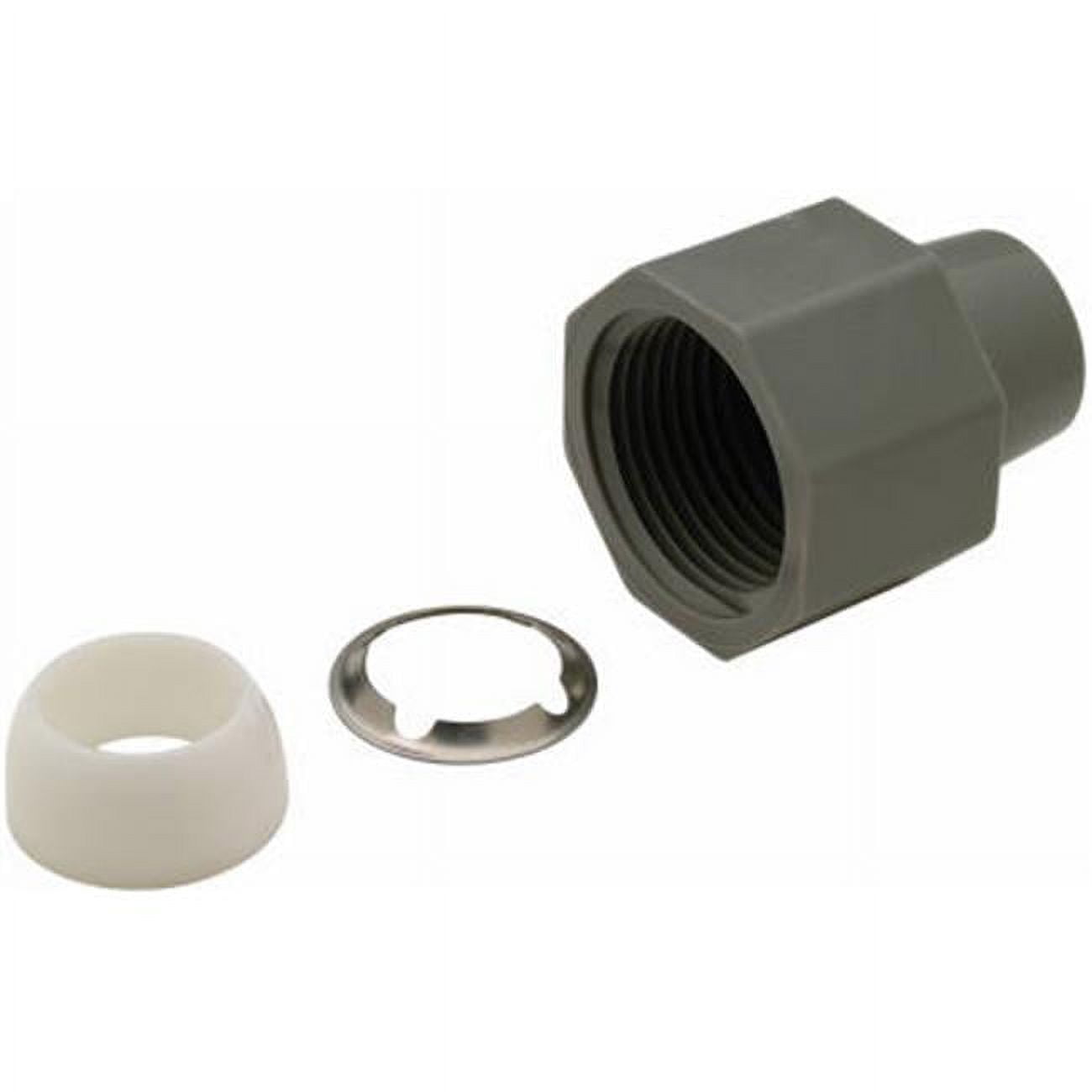 Zurn® QBBFNCR4N Qicktite® Nut Ring Cone Set, 1" Thread x 3/4" Nominal ...